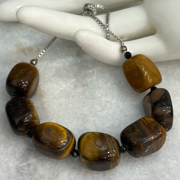 Jewelry | South African Tigers Eye Thai Black Spinel Bead Sterling ...